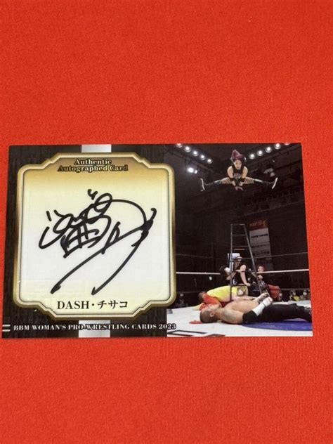 【目立った傷や汚れなし】2023 Bbm 女子プロレス Dash・チサコ 直筆サインカード シークレット版 100枚限定の落札情報詳細