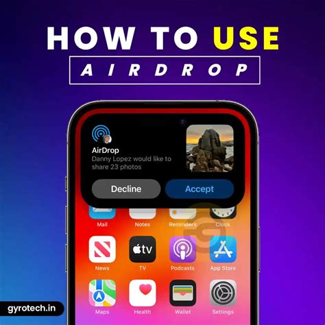 How To Use Airdrop In IPhone 15 | How To Enable And Disable Airdrop In IPhone 15 - GyroTech