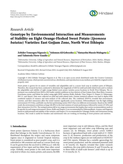 Pdf Genotype By Environmental Interaction And Measurements Of