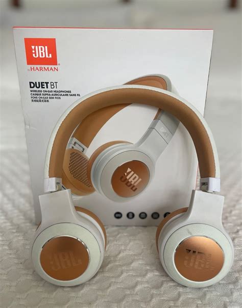 Fone De Ouvido Jbl Duet Bt Bluetooth Branco E Ros Item De M Sica Jbl Usado Enjoei