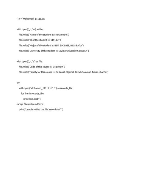 File Operations Python Pdf