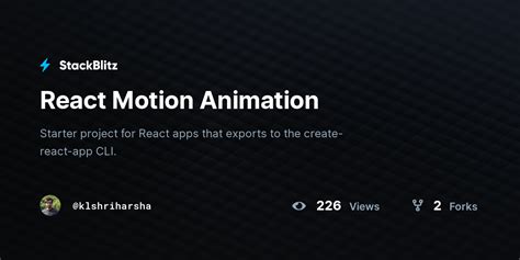 React Motion Animation Stackblitz