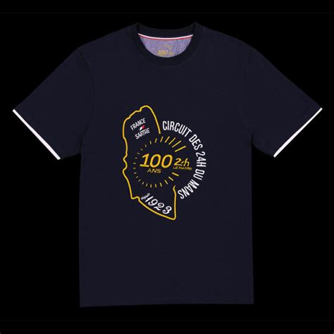 100 Years 24h Le Mans T Shirt Sarthe Circuit 1923 2023 Navy Blue Lm231tsm03 100 Men