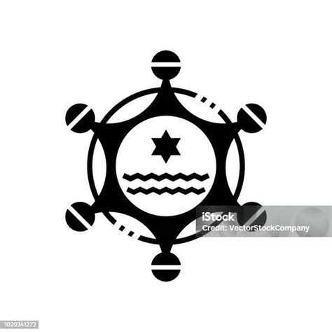 Shérif Icône Vector Signe Et Le Symbole Isolé Sur Fond Blanc Notion De