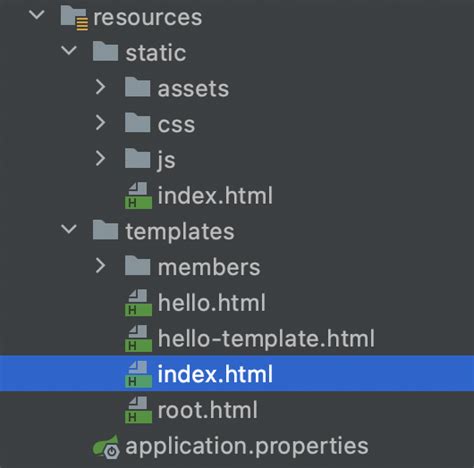 springboot에서 html 템플릿 적용법
