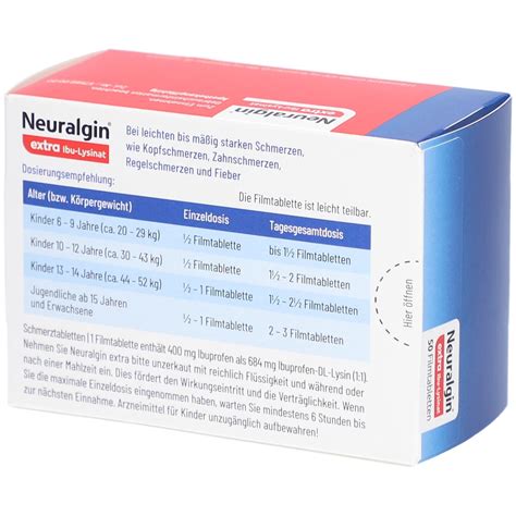 Neuralgin® Extra Ibu Lysinat Filmtabletten 50 St Shop Apotheke