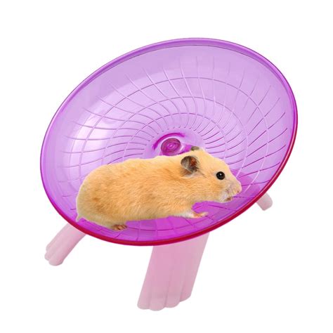 Hamster Flying Saucer Exercise Wheel Toys Silence Quite Spinner For