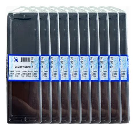 embalagem blister p memória ram ddr2 ddr3 ddr4 kit c 10 pçs mercadolivre