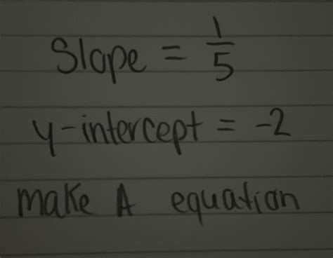[solved] Write The Equation And Fully Simplified Slope Intercept Form Slope Course Hero