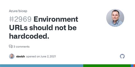 environment urls should not be hardcoded · issue 2969 · azure bicep