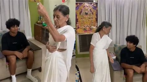 Video Rachin Ravindra Seeks Blessing From Grandmother Ahead Of New