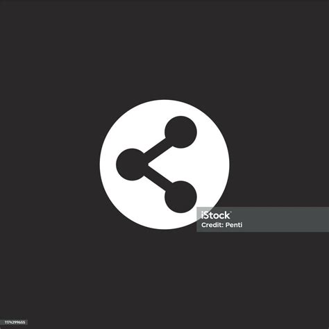 共用圖示填充網站設計和移動應用程式開發共用圖示共用圖示從填充的社交媒體集合隔離在黑色背景向量圖形及更多互聯網圖片 互聯網 人 傳送