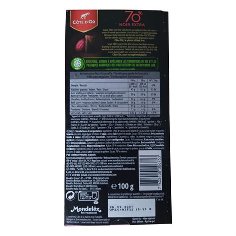 Cote DOr Chocolate Extra Dark 70 Belgian Chocolate Bars Belgian