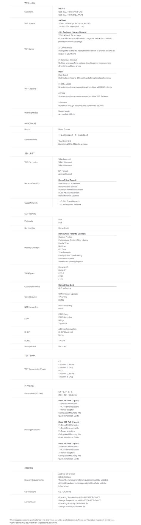 Tp Link Deco X Poe Pack Ax Whole Home Mesh Wifi System With Poe Pcc Computers