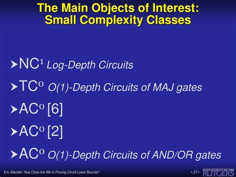 Ppt Circuit Complexity Kolmogorov Complexity And Prospects For Lower Bounds Powerpoint