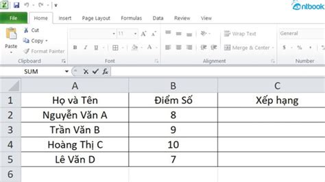 Hàm Rank Trong Excel Xếp Hạng Dữ Liệu SiÊu TỐc Từ Các Chuyên Gia