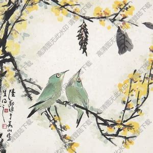 陆抑非国画作品高清大图下载 画家陆抑非 花鸟画 名画油画网