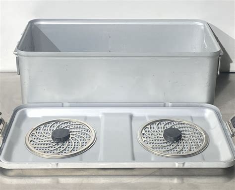 Used Aesculap Sterilcontainer Full System With Jk489 Lid Jn444