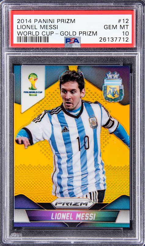Lionel Messi 2014 Prizm World Cup 12 Gold 10 Price Guide Sports