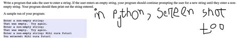 Solved Write A Program That Asks The User To Enter A String Chegg