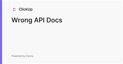 Wrong Api Docs Voters Clickup