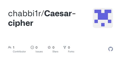 Github Chabbi R Caesar Cipher