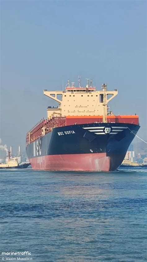 Ship Msc Sofia Container Ship Registered In Liberia Vessel Details