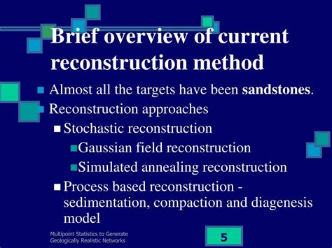 ppt multipoint statistics to generate geologically realistic networks