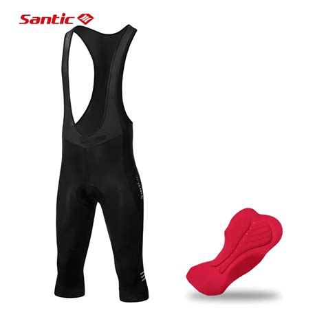 Santic 남성용 스폰지 쿠션 사이클링 저지 34 바지 대형 사이즈 아시아 사이즈 Mtb 자전거 바지 여름사이클