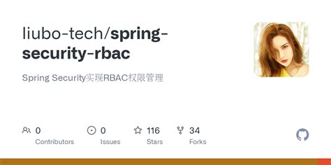 GitHub liubo tech spring security rbac Spring Security实现RBAC权限管理