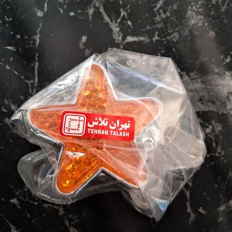 جفت شبرنگ گوشواره موتورسیکلت ستاره ای نارنجی موتور شتاب