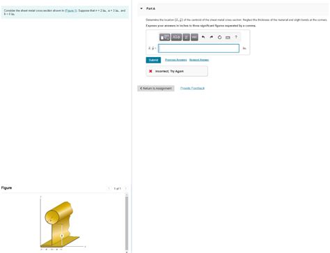 Solved Part A Consider The Sheet Metal Cross Section Shown Chegg