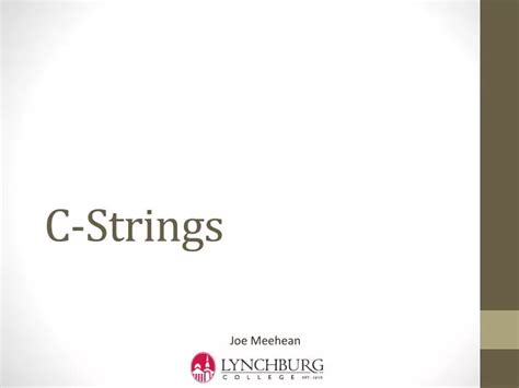 Ppt C Strings Powerpoint Presentation Free Download Id2513680