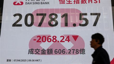 亚洲市场大跌：港股急泻逾三千点 新加坡股市创2008年来最大跌幅