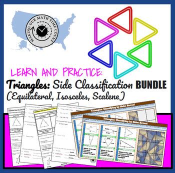 Triangles Side Classification Equilateral Isosceles Scalene BUNDLE