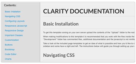 Clarity A Responsive Web Application Template On Behance