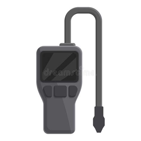 Digital Gas Detector Icon Cartoon Vector Leak Monitor Stock Vector