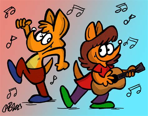 Commission Candy And Dingo Weasyl