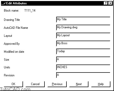 How To Use Attributes In Title Blocks Tutorial Autocad