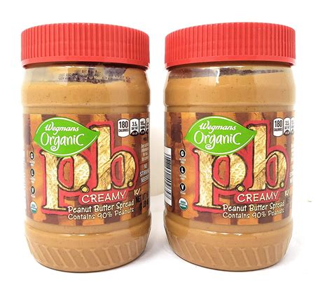 Wegmans Organic Creamy Peanut Butter Spread 2 Pack Total Of 32floz