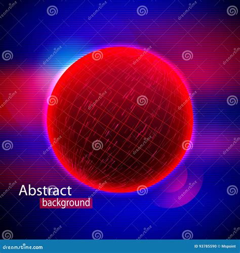 Abstract Sphere Shape Of Glowing Circles And Particles Splash Particles Connection Structure