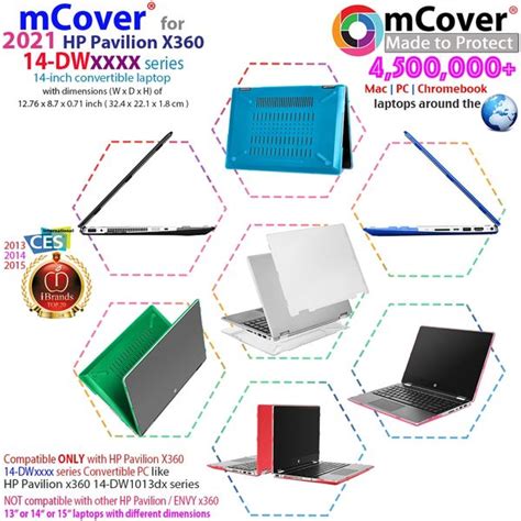 Mcover Hard Shell Case For Hp Pavilion X Dwxxxx Series Laptops Not Compatible With