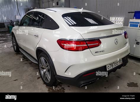 Novosibirsk Russia 080118 Rear View Of Luxury Very Expensive New