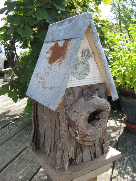 Hickory Bark And Barn Metal Bird House Bird House Bird Houses