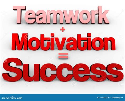 Teamwork Motivation Success Stock Illustration Illustration Of