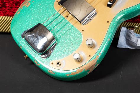 Fender Custom Shop 59 Precision Bass Heavy Relic Aged Sea Foam