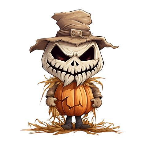 Cartoon Style Halloween Characters No Background Applicable To Any
