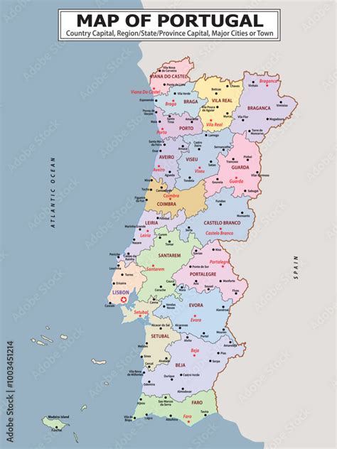 European Country Geography Political Map Political Map Of Country With