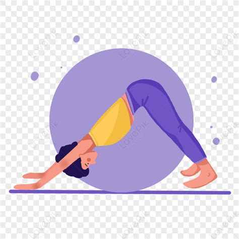 행복하고 편안한 세계 일러스트 요가의 날노랑제전 Png 일러스트 무료 다운로드 Lovepik