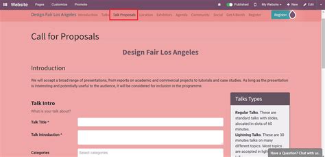 Event Tracks In Odoo 15 Events Module Odoo V15 Enterprise